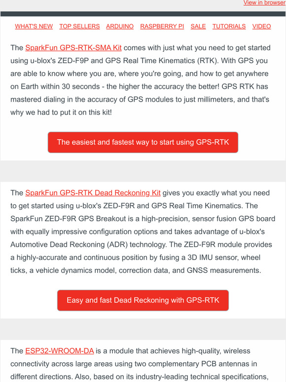 SparkFun: Two New GPS-RTK Kits for Extreme Accuracy | Milled