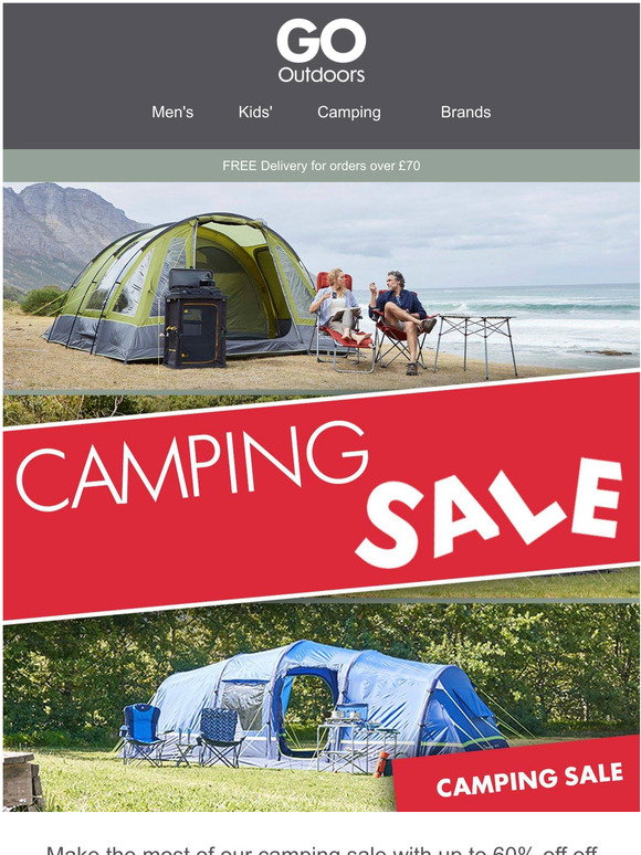 Go Outdoors: Up to 60% In Our Camping Sale | Milled
