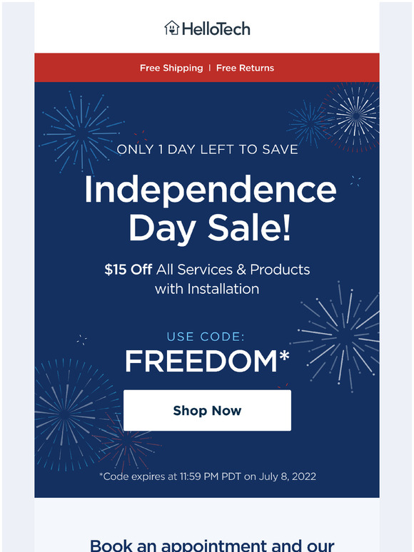 HelloTech: 1 DAY LEFT: Get Expert Installation for Your New Devices ⏰ ...