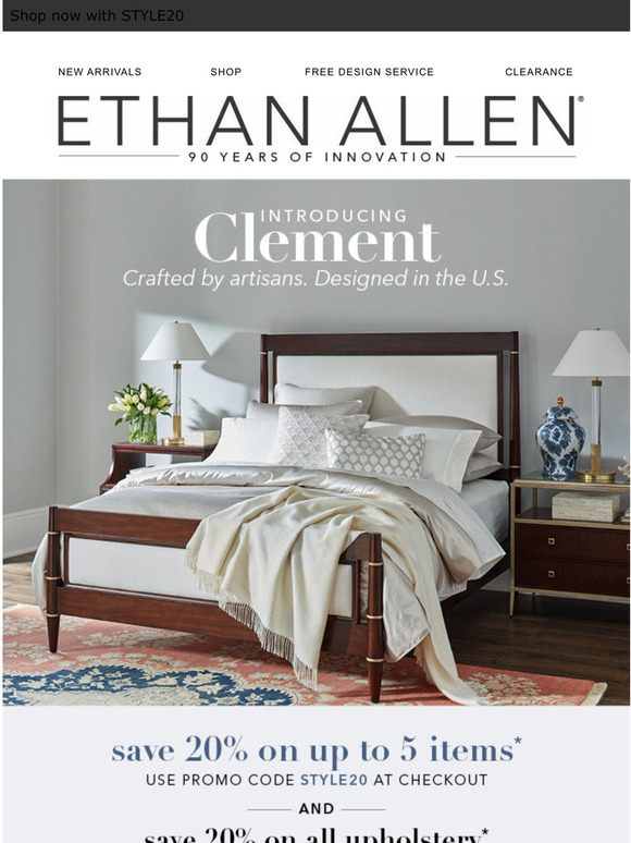 Ethan Allen: NEW & NOW in American style | Milled