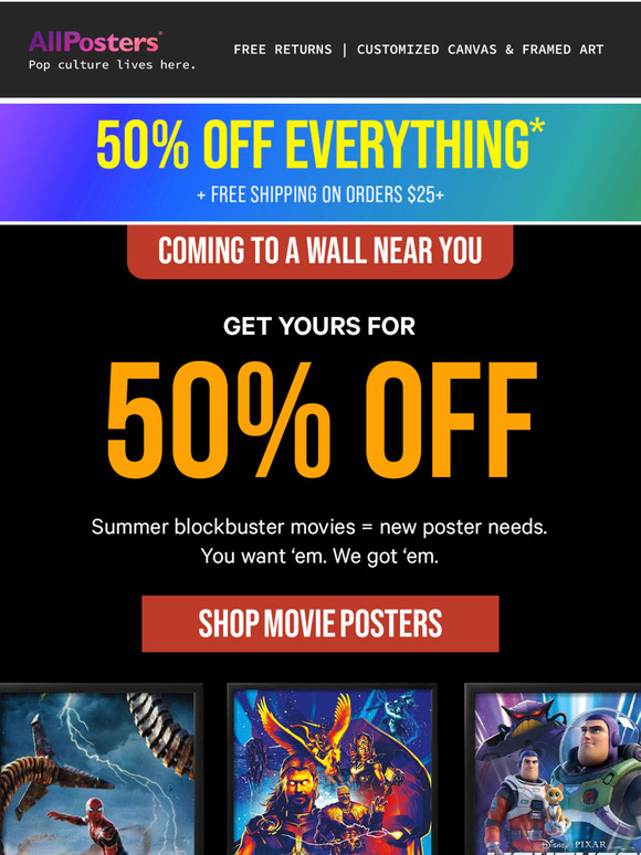 All Posters Email Newsletters: Shop Sales, Discounts, and Coupon Codes