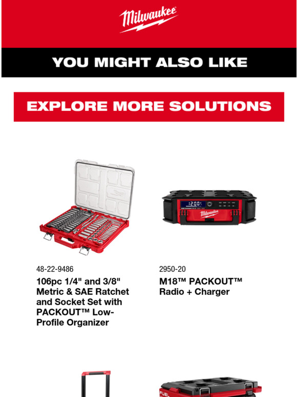 Milwaukee Tool: NEW! PACKOUT™ Shop Storage | Milled
