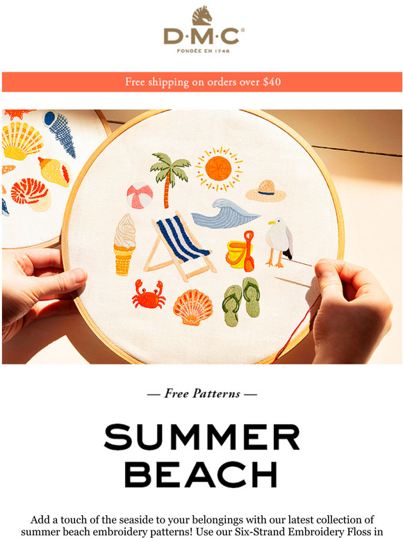 DMC: Free Patterns: Summer Beach 🏖️ | Milled