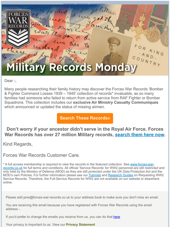 Forces War Records: 📜 More new discoveries await — - Uncover the RAF ...
