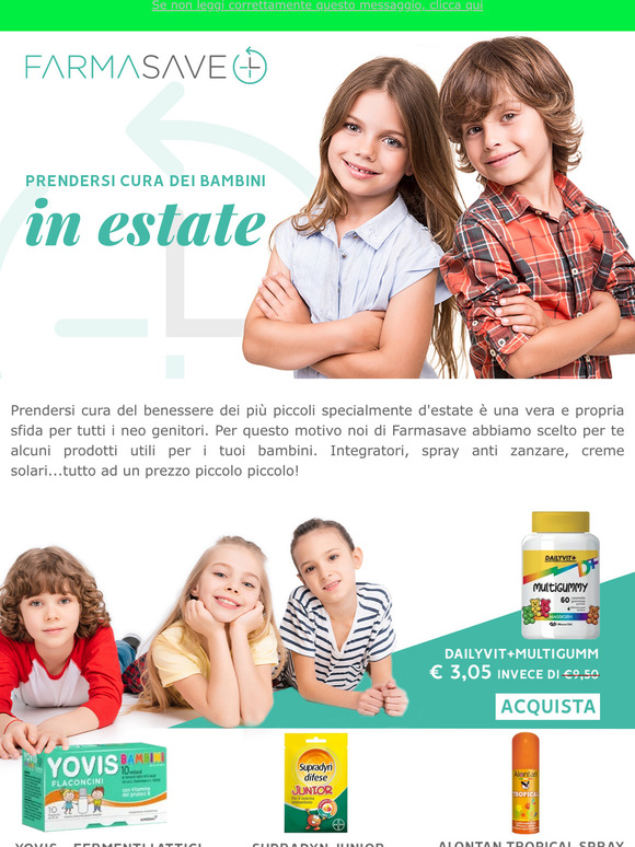 FarmaSave: Bambini in estate | Milled