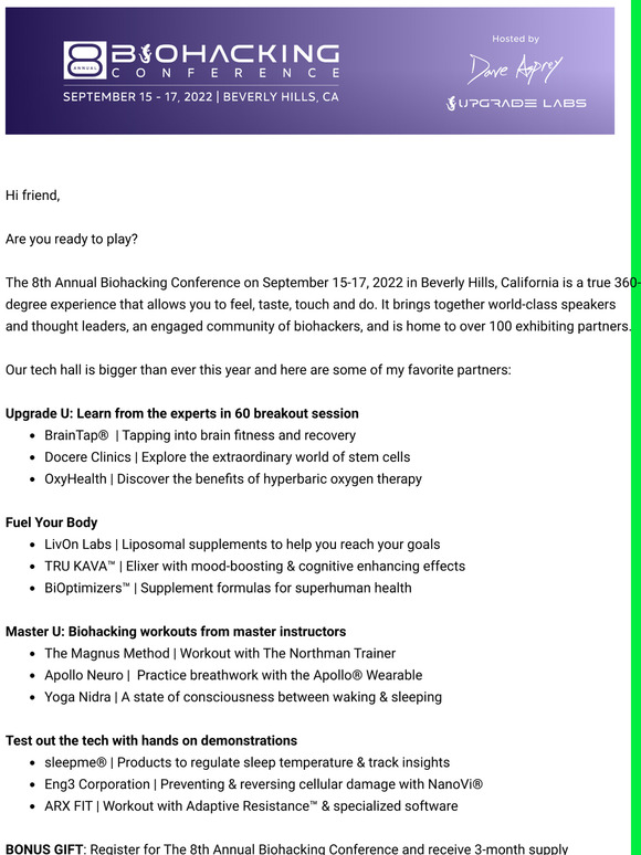 Bulletproof: Have you been to the Biohacking Wonderland? | Milled