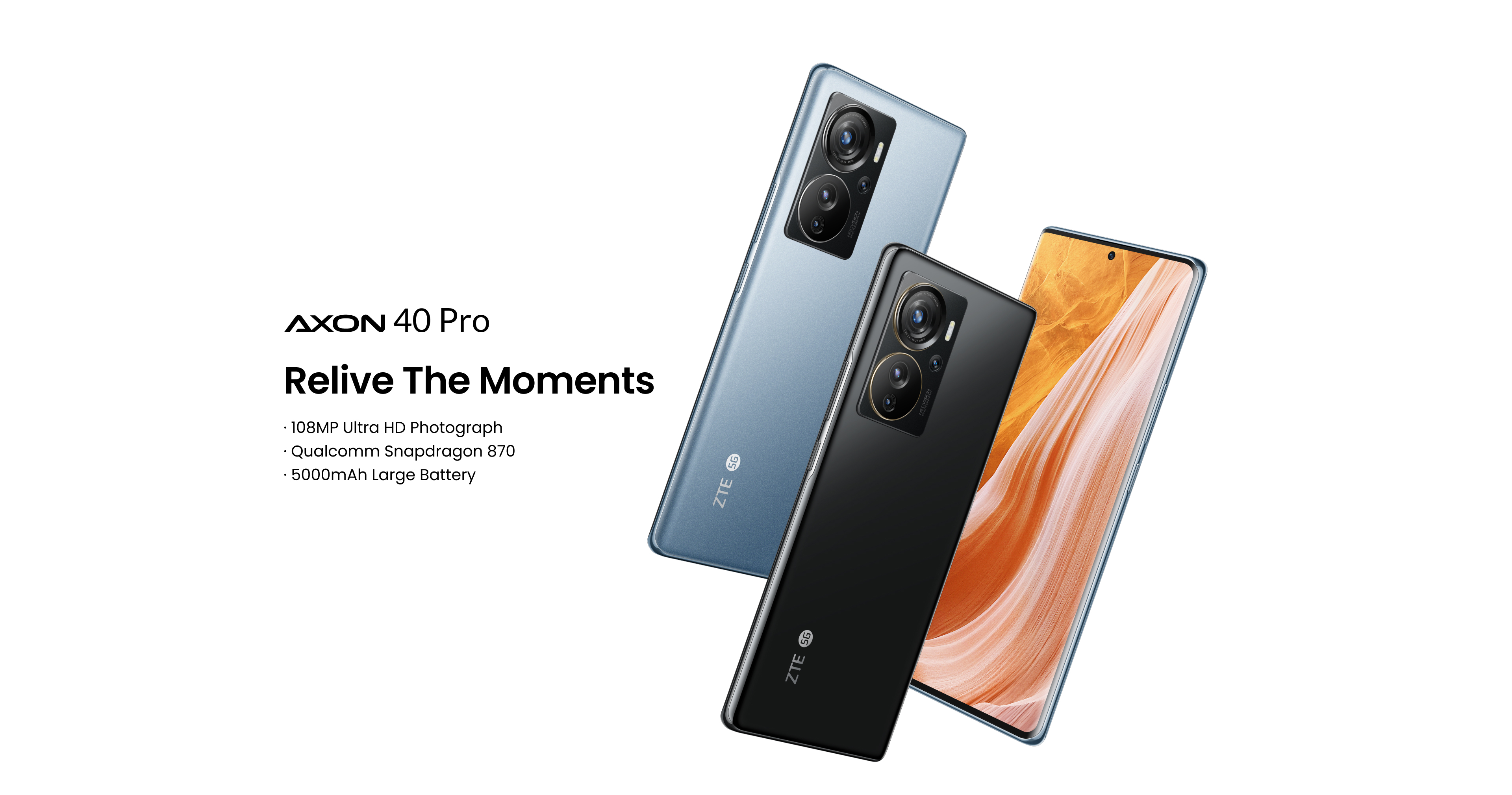 ZTE: 【ZTE】108MP Ultra HD Camera & 65W Fast Charging, Axon 40 Pro is now ...