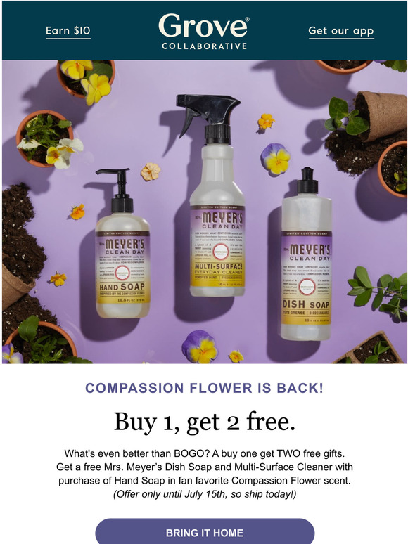 Grove Collaborative: Your Compassion Flower set | Milled