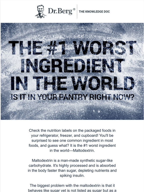 Dr. Berg: #1 Worst Ingredient in the World | Milled