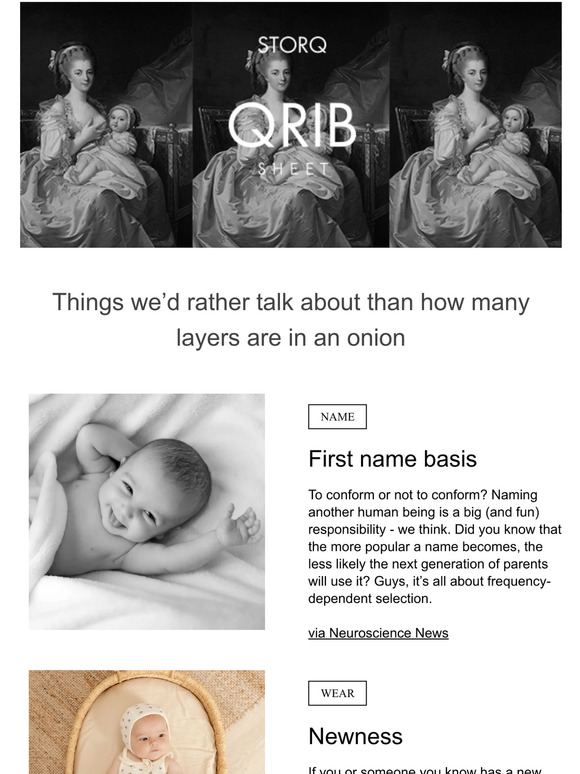 Storq: Storq Qrib Sheet – Things we’d rather talk about than how many ...