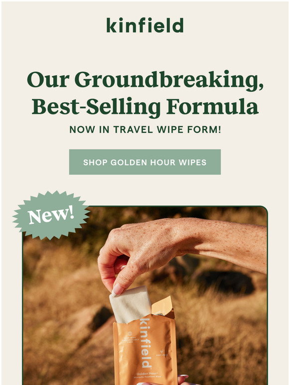 Kinfield: NEW Golden Hour Wipes are here! ☀️ | Milled