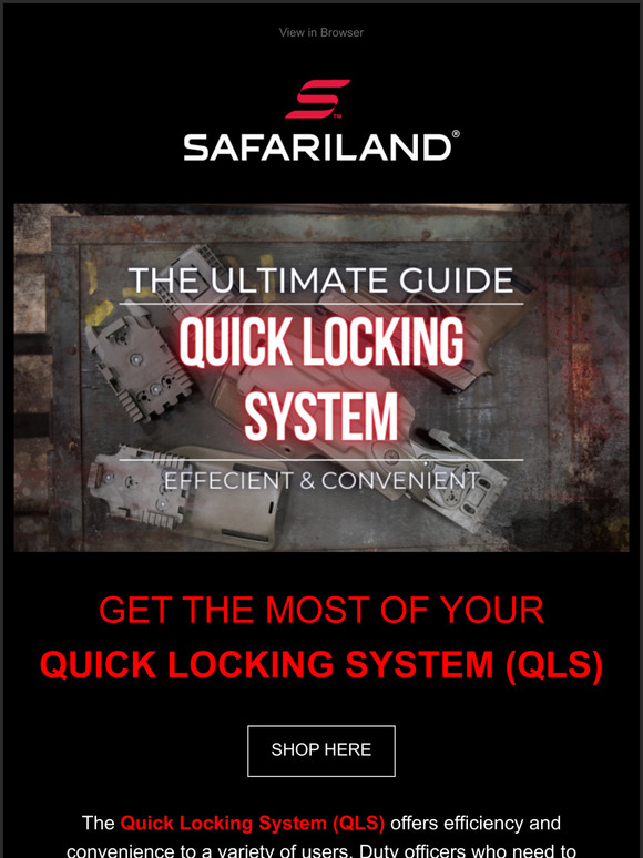 Safariland: Safariland QLS System - Improved Efficiency and Convenience ...