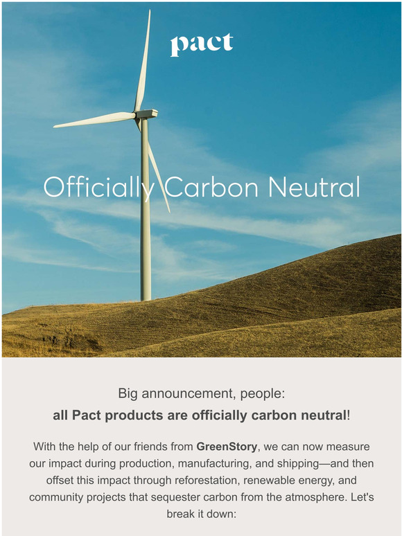 PACT Apparel, Inc.: Officially Carbon Neutral (!!!) | Milled