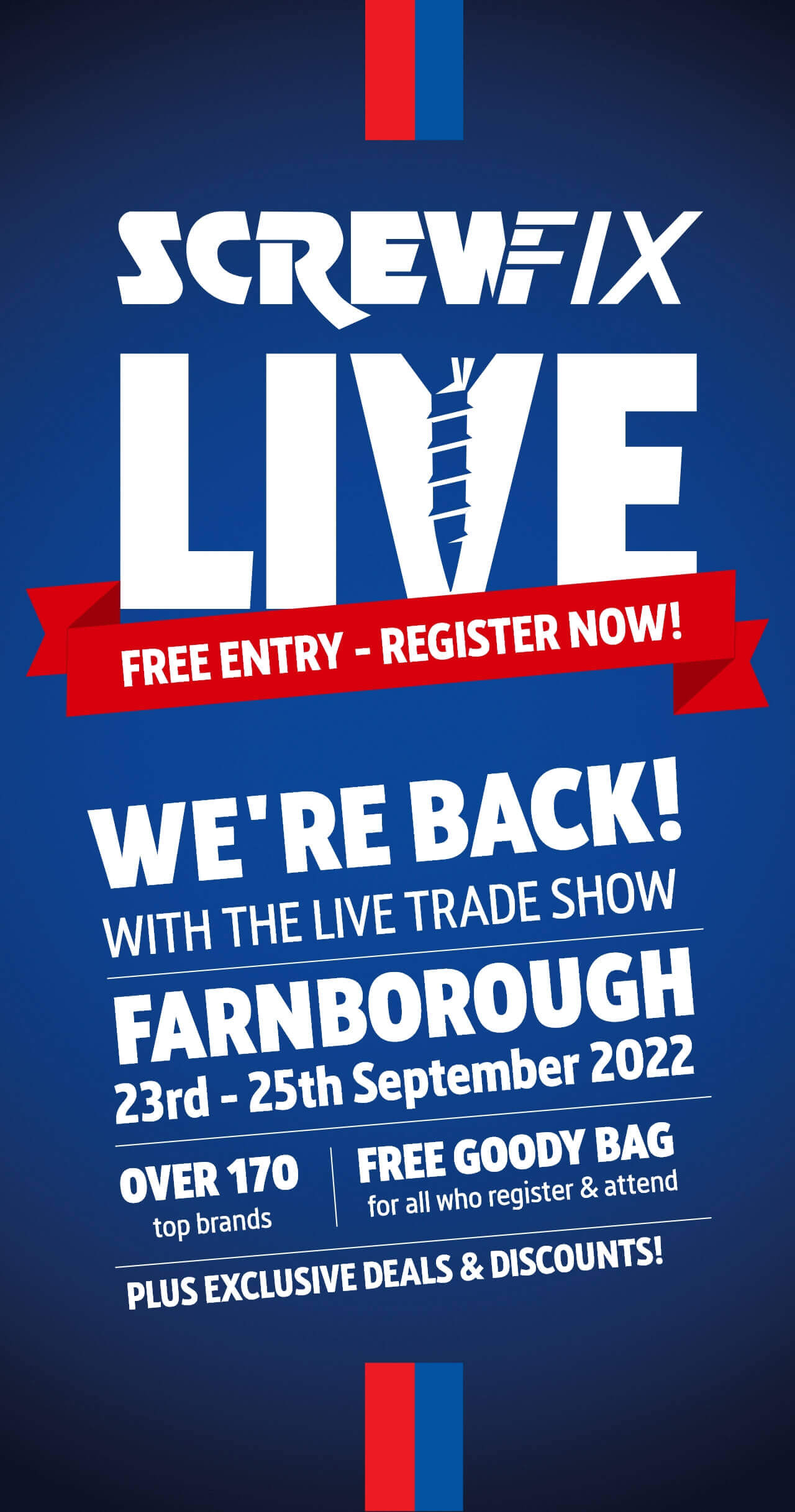 Screwfix: SCREWFIX LIVE is BACK! | Milled