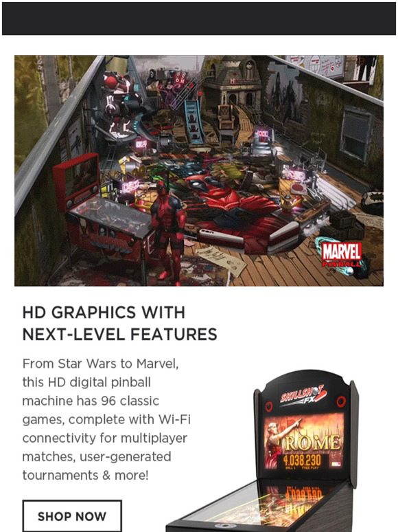 Touch of Modern: HD Digital Pinball Machines with 96 Bulit-In Games ...