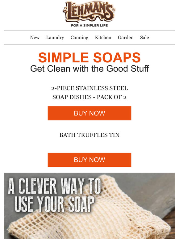 Lehman's: Get Clean with the Good Stuff 😄 Simple Bath Time Soaps for a ...