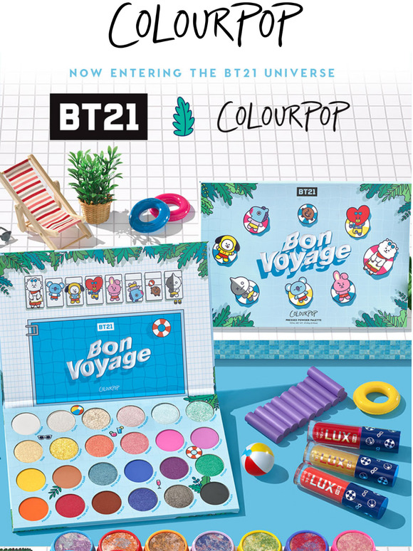 ColourPop: NOW LAUNCHING: BT21 with ColourPop 🪐 | Milled