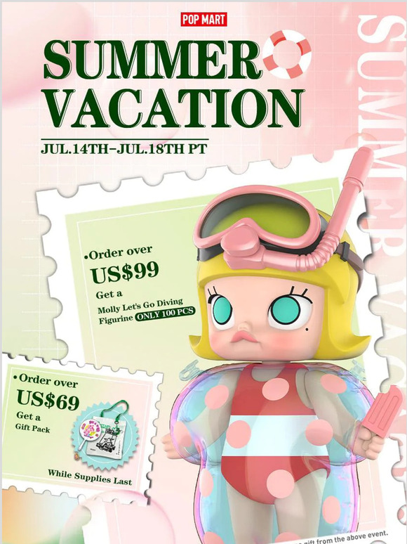 POP MART: Start Your Summer Vacation with POP MART! Shop Now and Claim ...