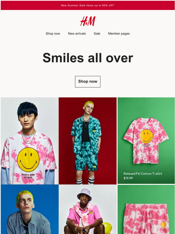 H&M: New drop: Smiley collab | Milled
