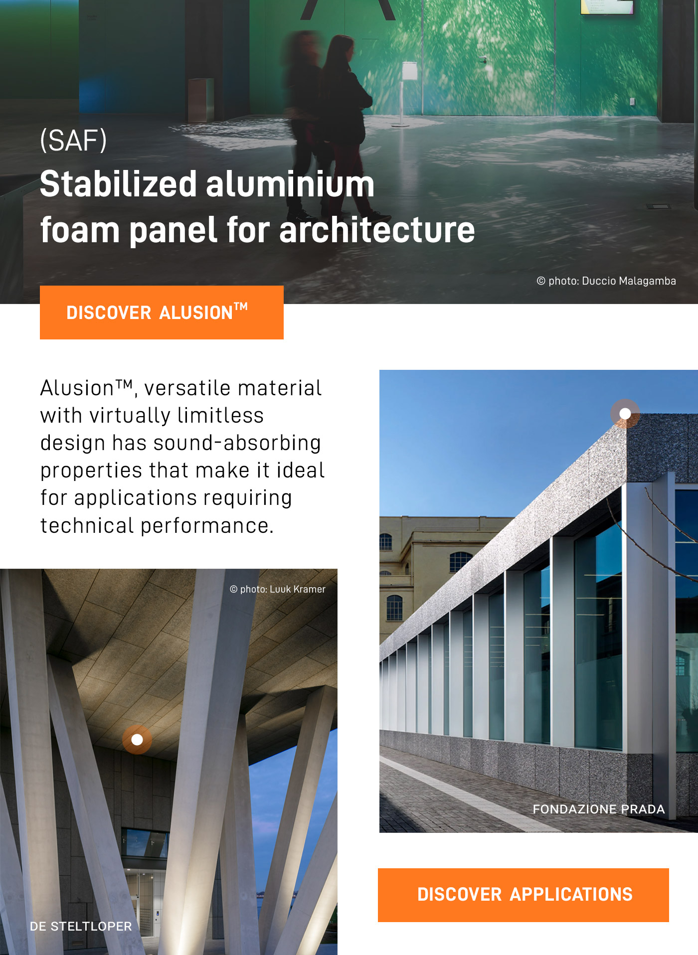 Archiproducts IT: Stabilized aluminum foam panel Alusion: architectural ...
