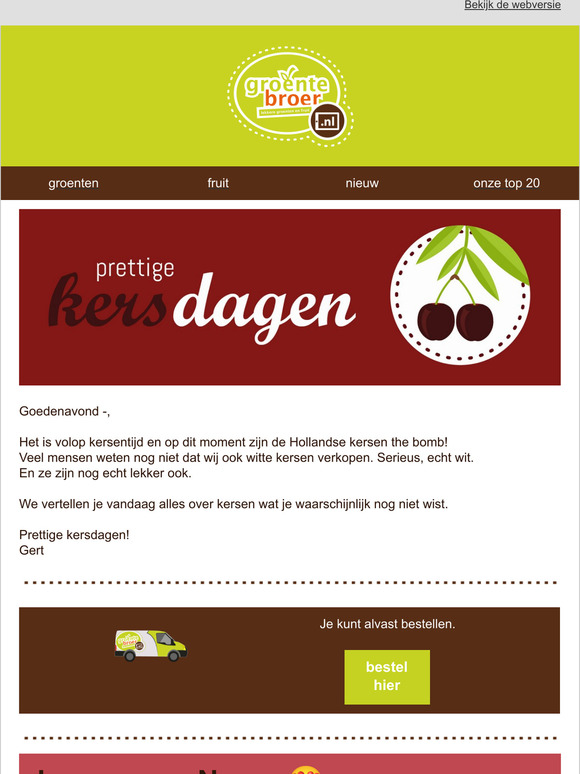 Groentebroer: Dit zijn de voordelen van witte kersen 🍒 | Milled