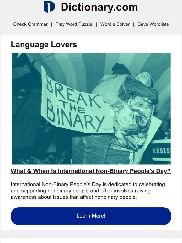 Dictionary.com: Who Are "Enbies" & Why Is Today Important To Them? | Milled