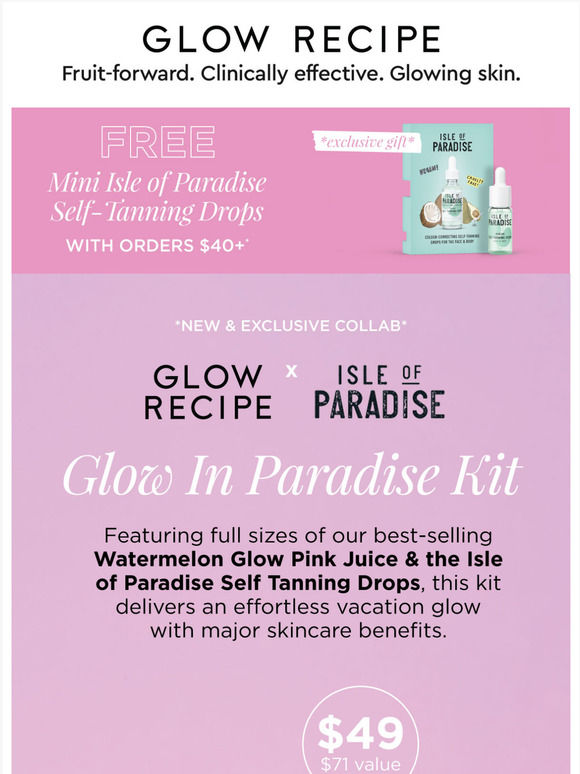 Glow Recipe Email Newsletters: Shop Sales, Discounts, and Coupon Codes