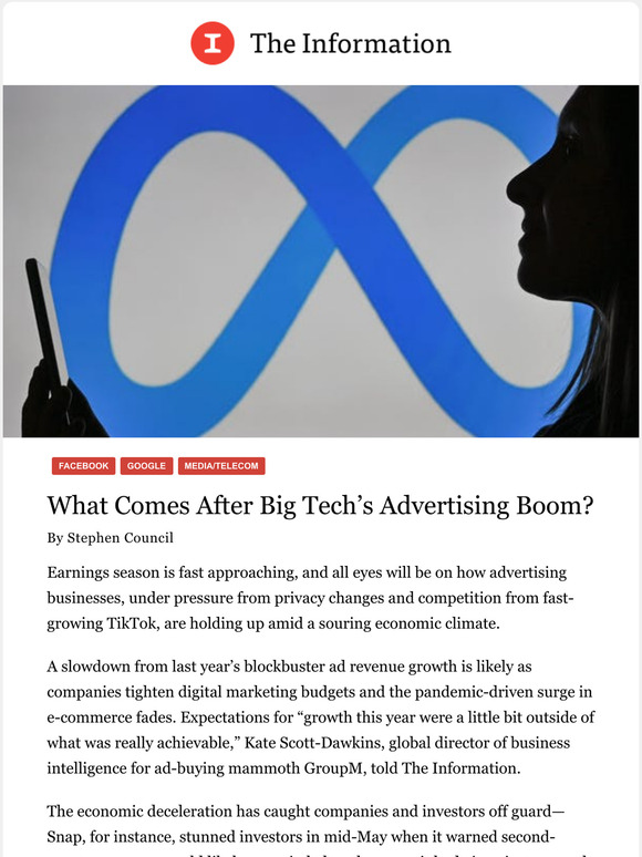 The Information: What Comes After Big Tech’s Advertising Boom? | Milled
