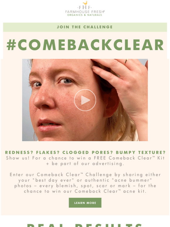FarmHouse Fresh: Redness? Flakes? Clogged Pores? Bumpy Texture? | Milled