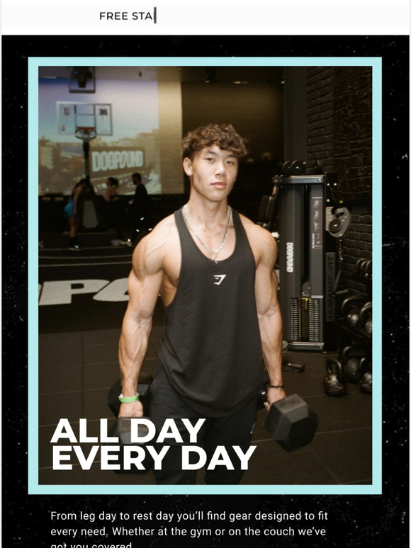 Gymshark Email Newsletters: Shop Sales, Discounts, and Coupon Codes