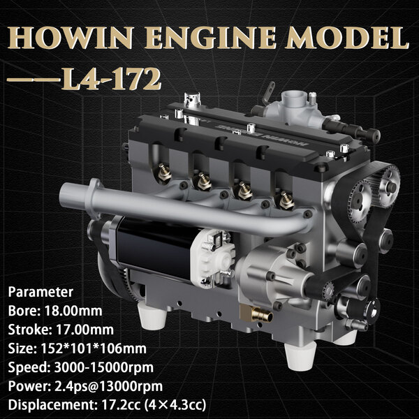 Enginediy: HOWIN L4 Engine Model Lauched! | Milled