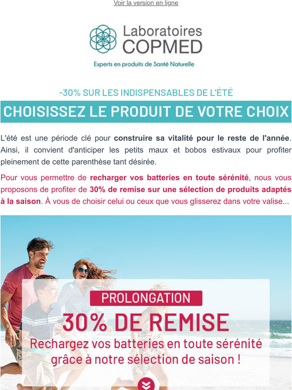 Copmed: PROLONGATION : -30% sur nos indispensables de l'été ! ☀️ | Milled