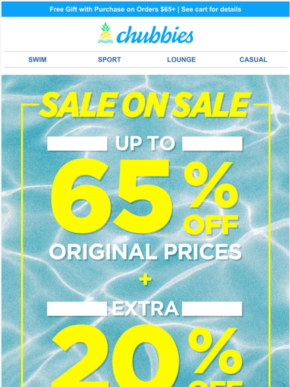 Chubbies: The Sale is ON SALE | Milled