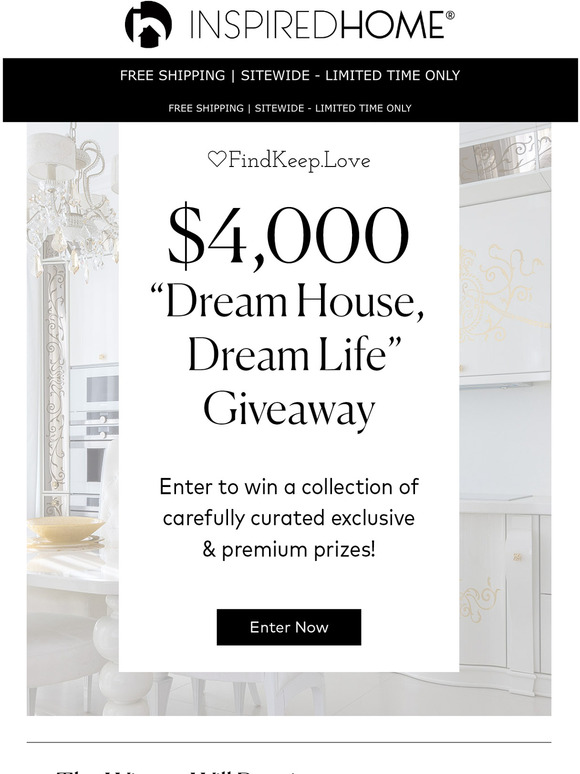 Inspired Home: Enter sweepstake to win exclusive prizes! | Milled