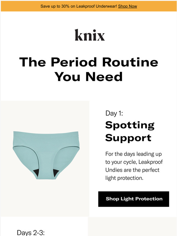 Knix: Period Routine Perfection: Day 1-5 | Milled