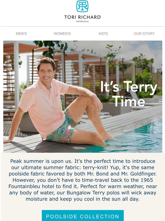 Tori Richard: Introducing the new Tori Terry Polo! | Milled