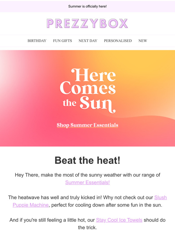 Prezzybox: Get heatwave ready! | Milled