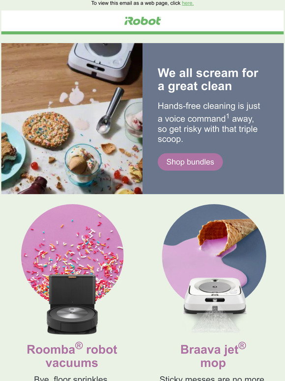 iRobot: Happy National Ice Cream Day! Let’s get messy | Milled