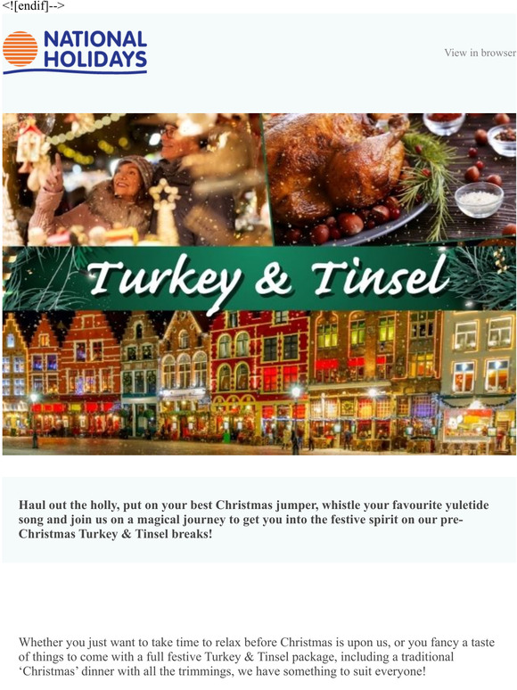 National Holidays: Take a look at our fabulous Turkey & Tinsel pre ...