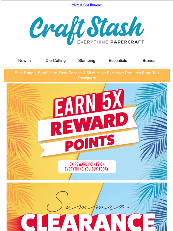 Craft Stash: 5x Reward Points! Monday's Aren't So Bad After All | Milled