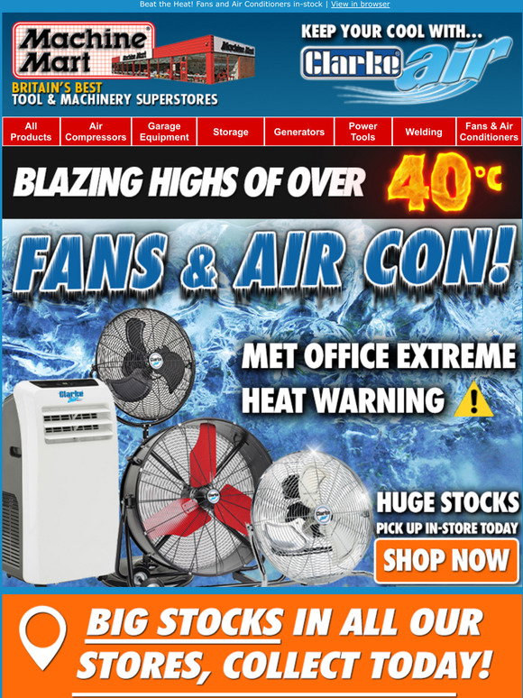 Machine Mart: Air Conditioners and Fans - Big Stocks in All Our Stores ...