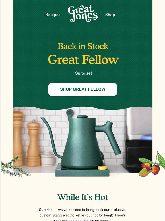 Great Jones: Great Fellow is back in stock! | Milled