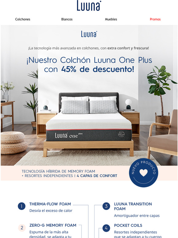 Luuna: 45% OFF en tu Luuna One Plus, ¡Asegura extra suavidad y frescura ...