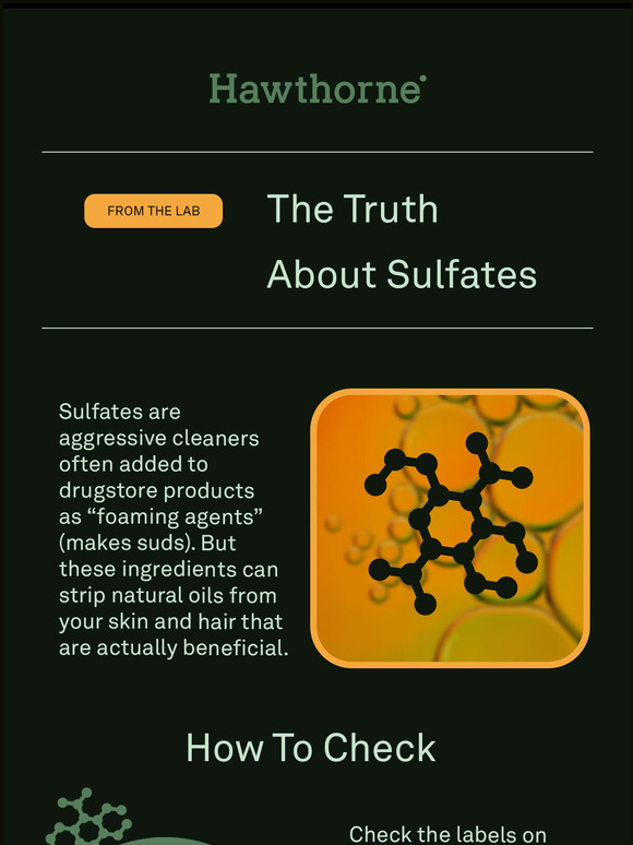 Hawthorne: How to check for your products for sulfates | Milled