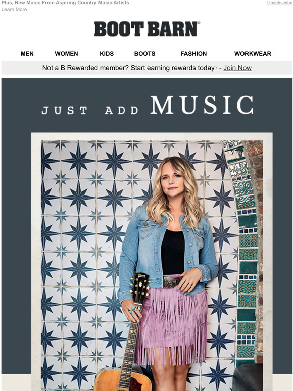 BootBarn.com: Get Concert Ready | Milled