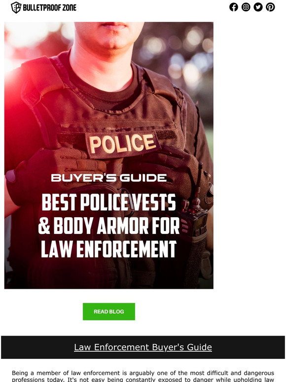 Bulletproof Zone: The Best Police Vests and Body Armor for Law ...
