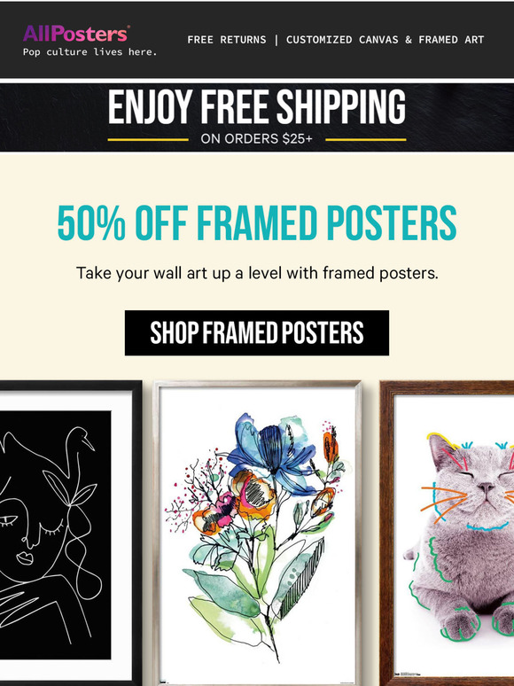 All Posters Email Newsletters: Shop Sales, Discounts, and Coupon Codes