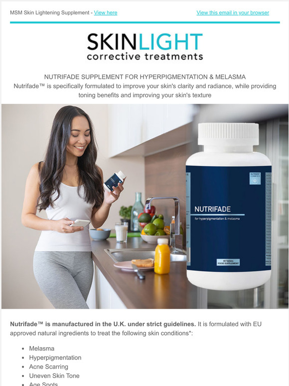 SkinLight: Nutrifade Recommended Supplement For Hyperpigmentation | Milled
