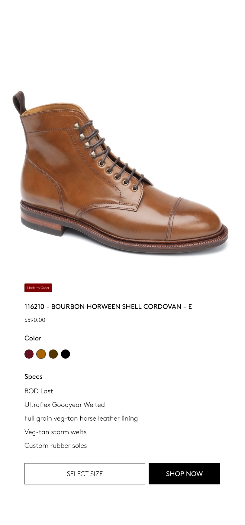 Meermin: LAST HOURS: Horween Shell Cordovan Boots // Do not miss these ...