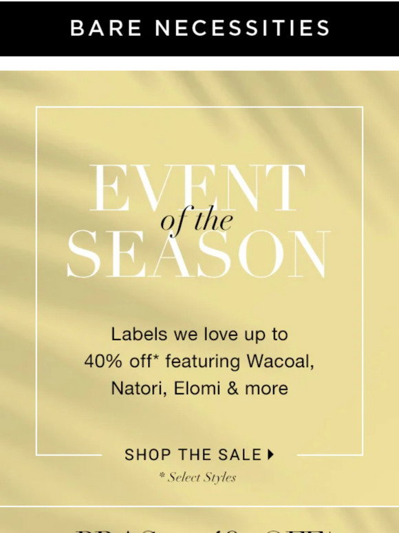 Bare Necessities: Bras, Panties, Shape & More—Up To 40% Off | Milled